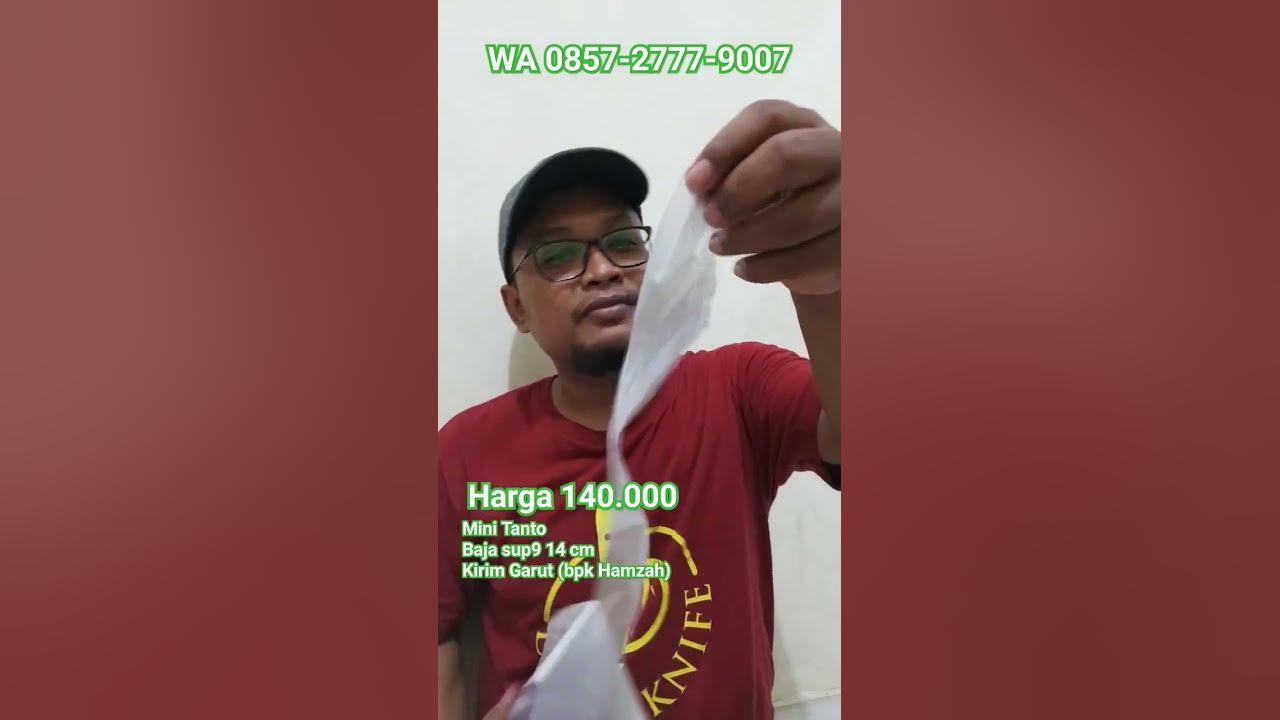 Mini Tanto baja sup9 kirim ke bpk Hamzah di Garut , #tanto - YouTube