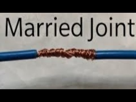 Married wire joint - YouTube