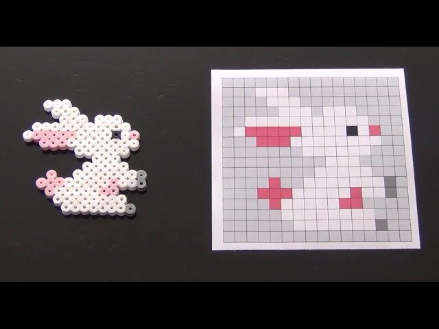 Peter Rabbit Perler Bead Designs Bunny Perler Bead Love Pun Card