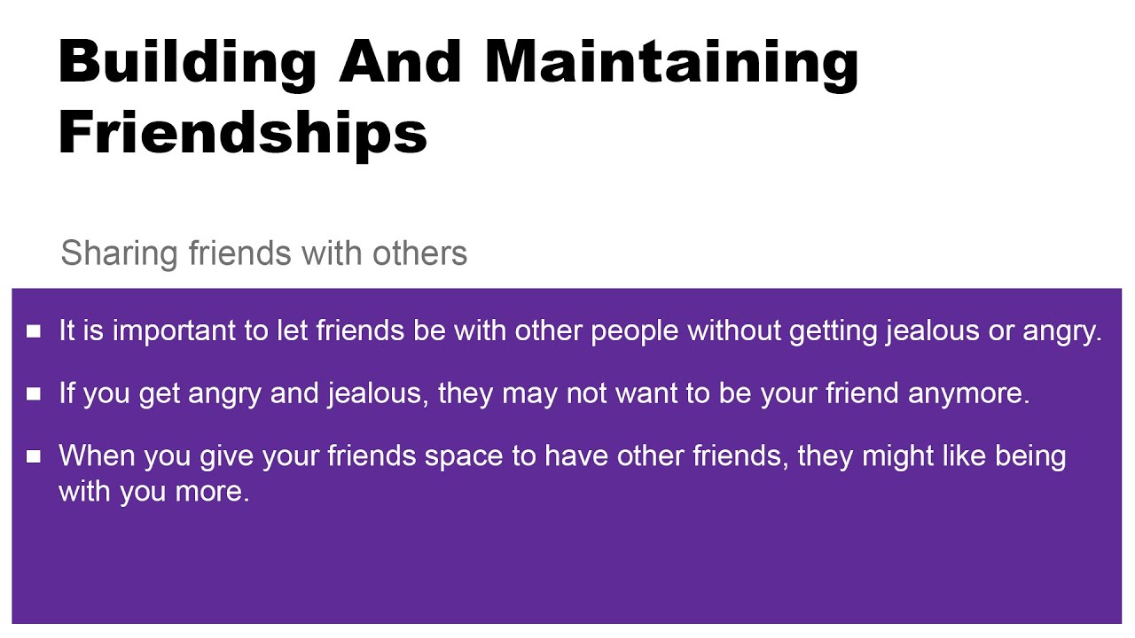 Building and Maintaining Friendships: Sharing Friends - YouTube