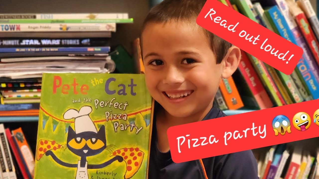 Pete the Cat and the perfect pizza party 🍕 #children #kidsbooks - YouTube