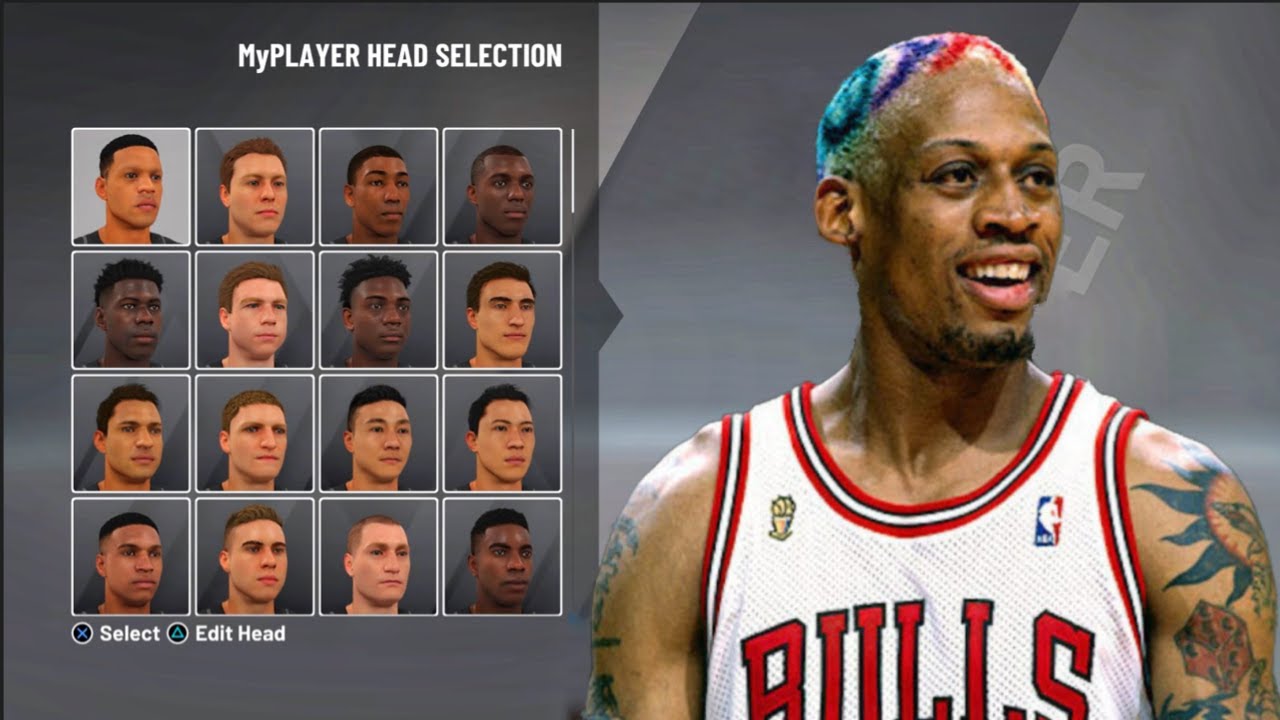 How To Make Your Myplayer Look EXACTLY Like Dennis Rodman NBA 2K20 I ...