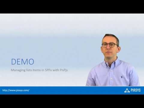 Episode #90 - Working with list items in SharePoint Framework with PnPjs - YouTube