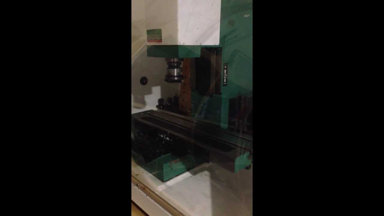 Denford Novamill - Mach3 first motion test - YouTube