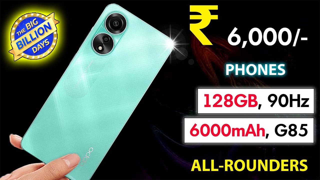 ⚡ Top 5 Best Mobile Phones Under 6000 in Flipkart Big Billion Day Sale ...