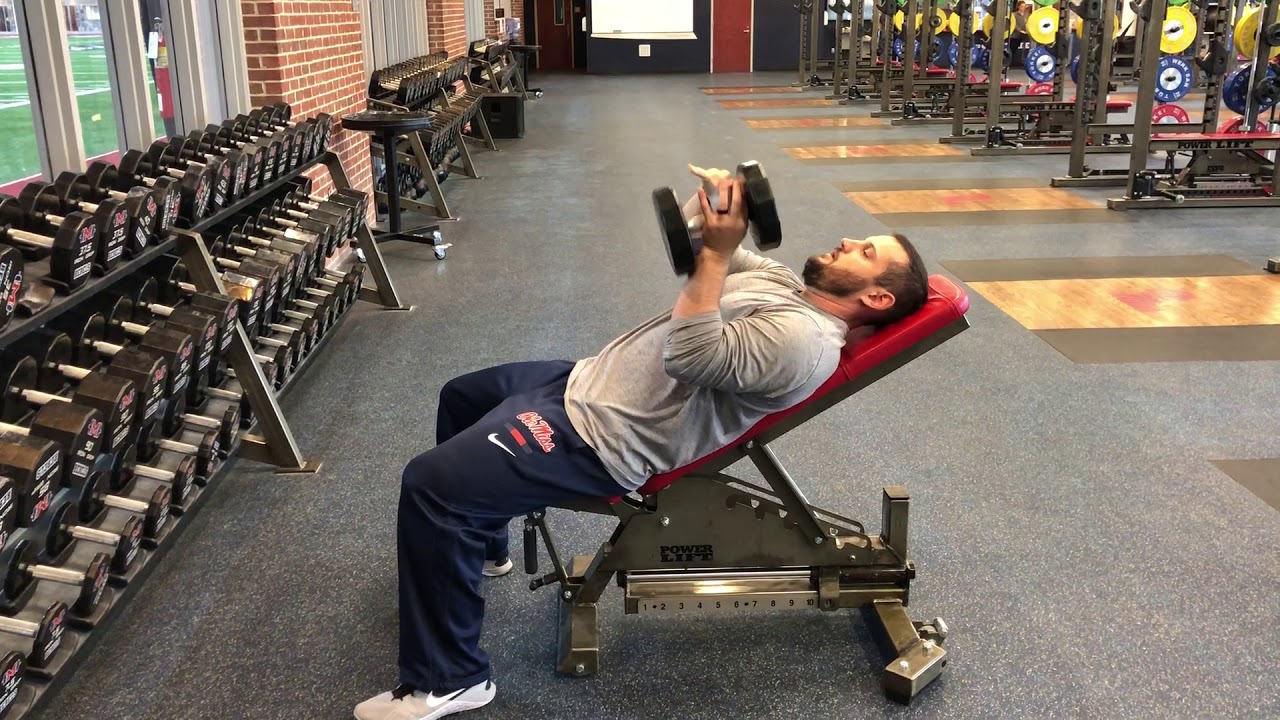 Single Arm Dumbbell Incline Bench - YouTube
