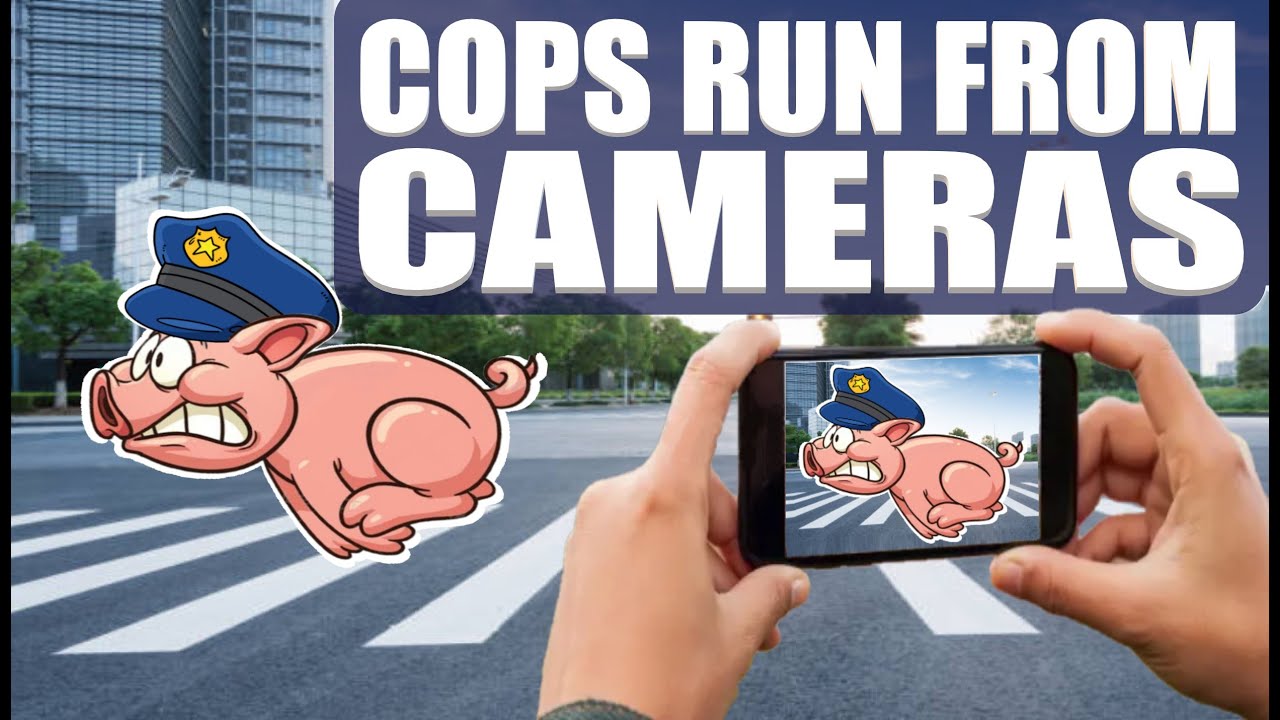 COPS RUN (PIGS FLY) WHEN CAMERAS SHOW UP. #cops #police #lawenforcement ...