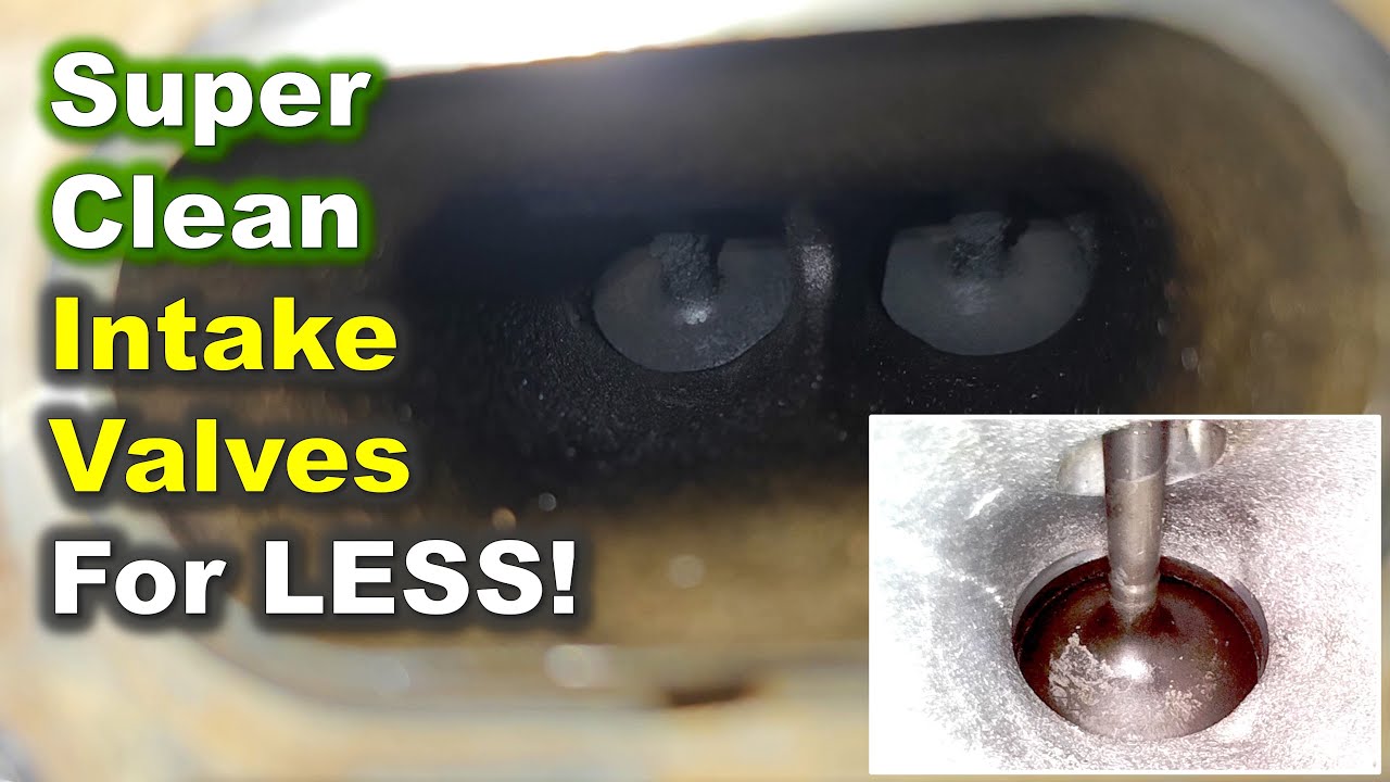 Intake Valve Build UP Removal: BEST Intake Valve Cleaning with Drill ...