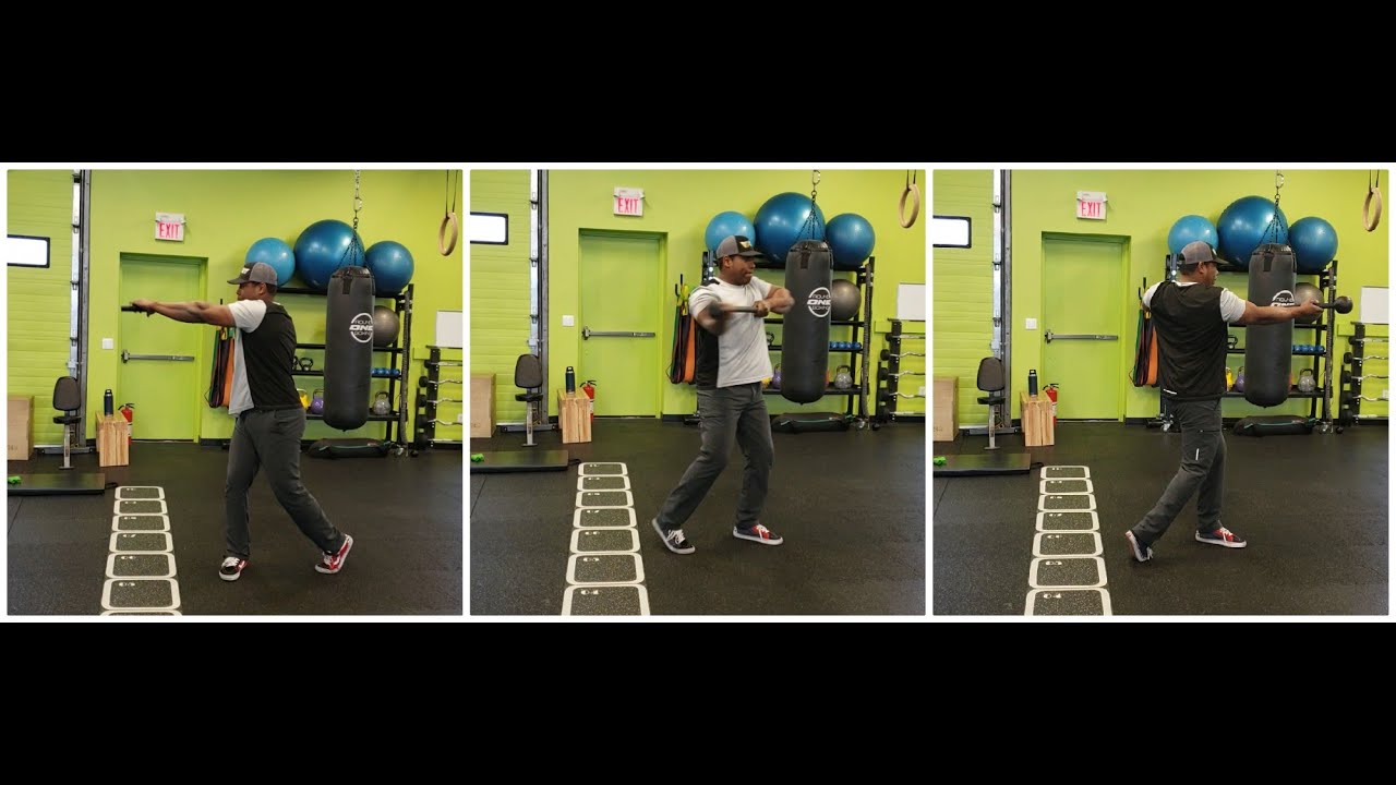 HORIZONTAL SWINGS WITH MACE - YouTube