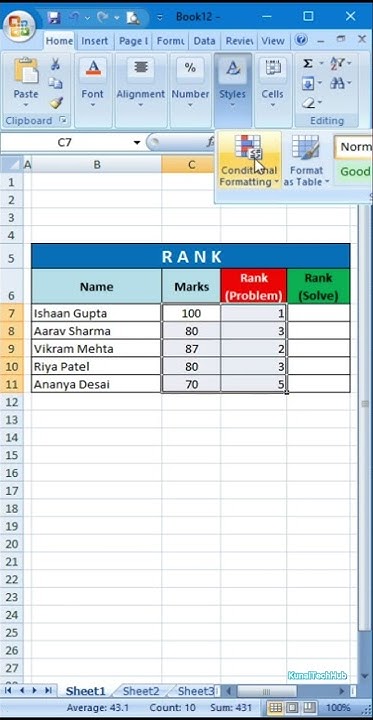 The Excel Hack Solve Rank Function Problems Easily! 🏆📊 #excel #exceltips #exceltricks - YouTube