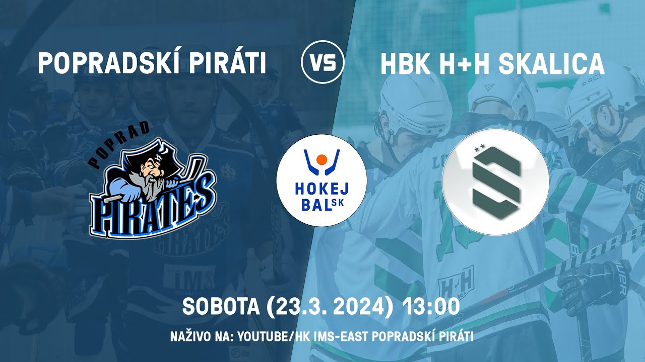 [ZÁZNAM] HK IMS-East Popradskí Piráti - HBK H+H Skalica - YouTube
