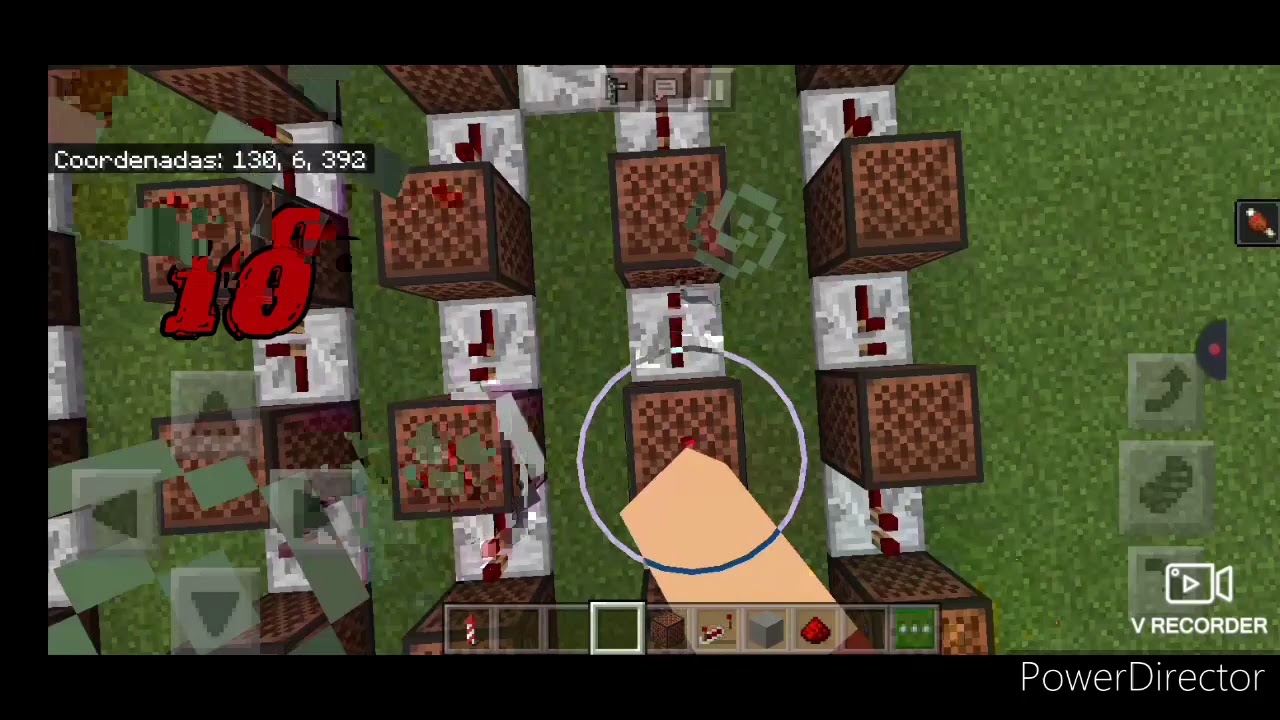 cómo hacer la canción tusa en Minecraft con bloques de nota - YouTube