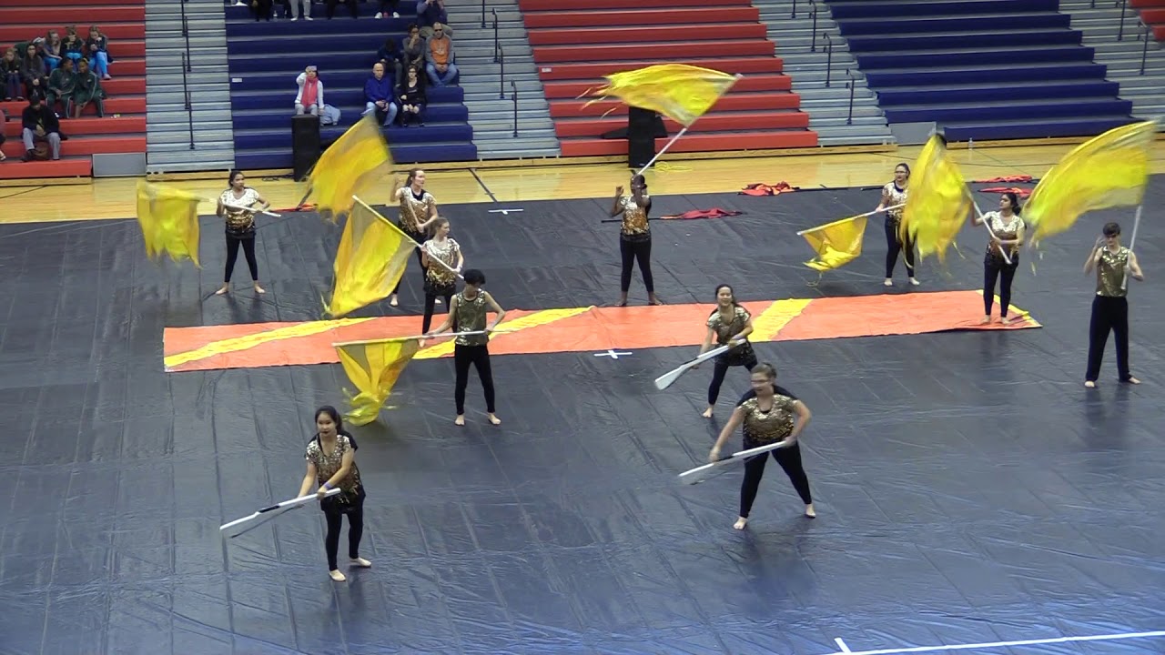 Winter Color Guard - Centreville! - YouTube