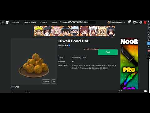 [FREE ITEM] How to get the DIWALI FOOD HAT | Roblox - YouTube