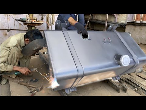 Experienced Fabricator Making 1K Liter Fuel Tank | Amazing Process of ...