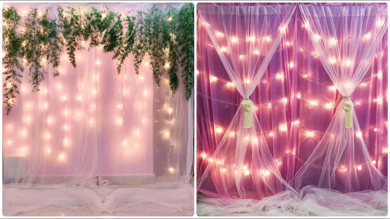 DIY backdrop decorating ideas | 2 ways to decorate easily for any ...