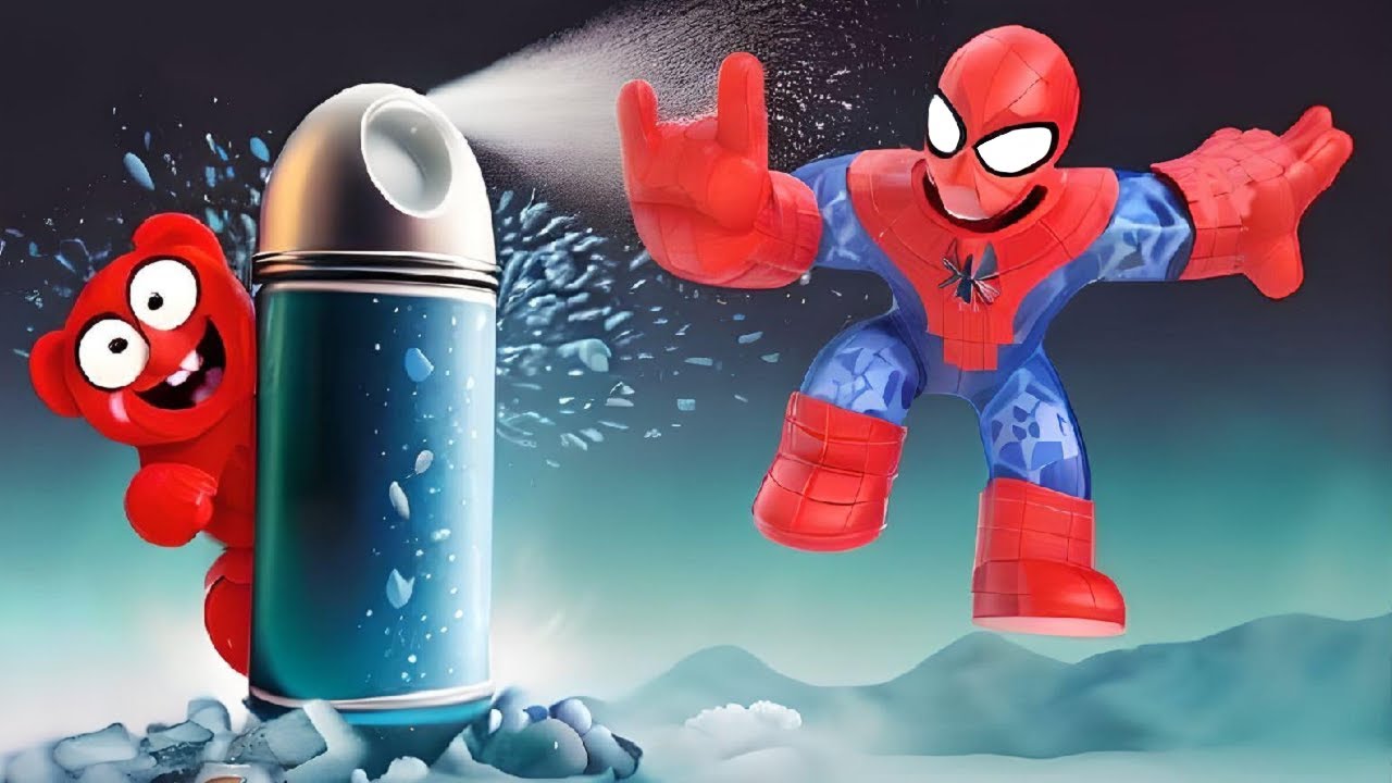 Kann Spiderman mit Eisspray eingefroren werden? Goo Jit Zu Experiment ...