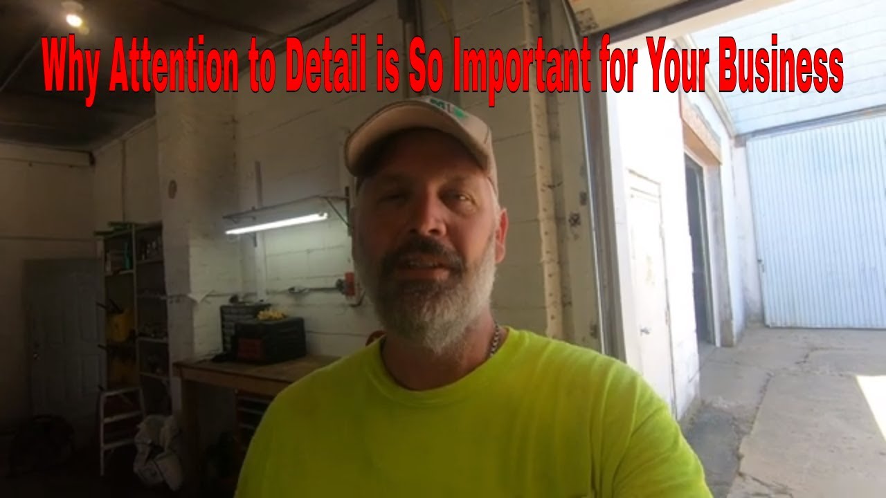 Why Attention to Detail is So Important - YouTube