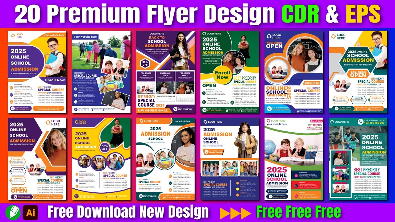 Flyer CDR File Free Download | Flyer Design CDR File Free Download # ...