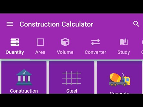 Construction Estimator Calculator||Android application || My Frist video - YouTube