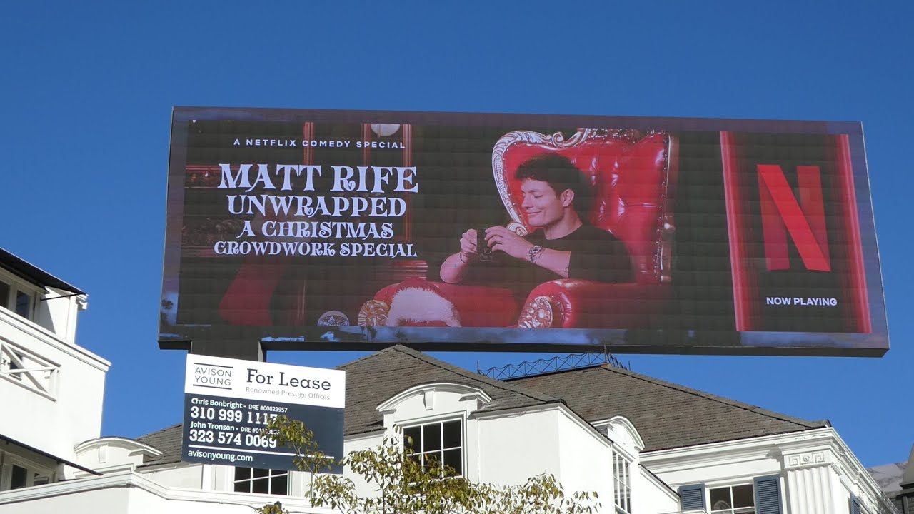 Matt Rife Unwrapped A Christmas Crowdwork Special Billboard Sunset Blvd ...