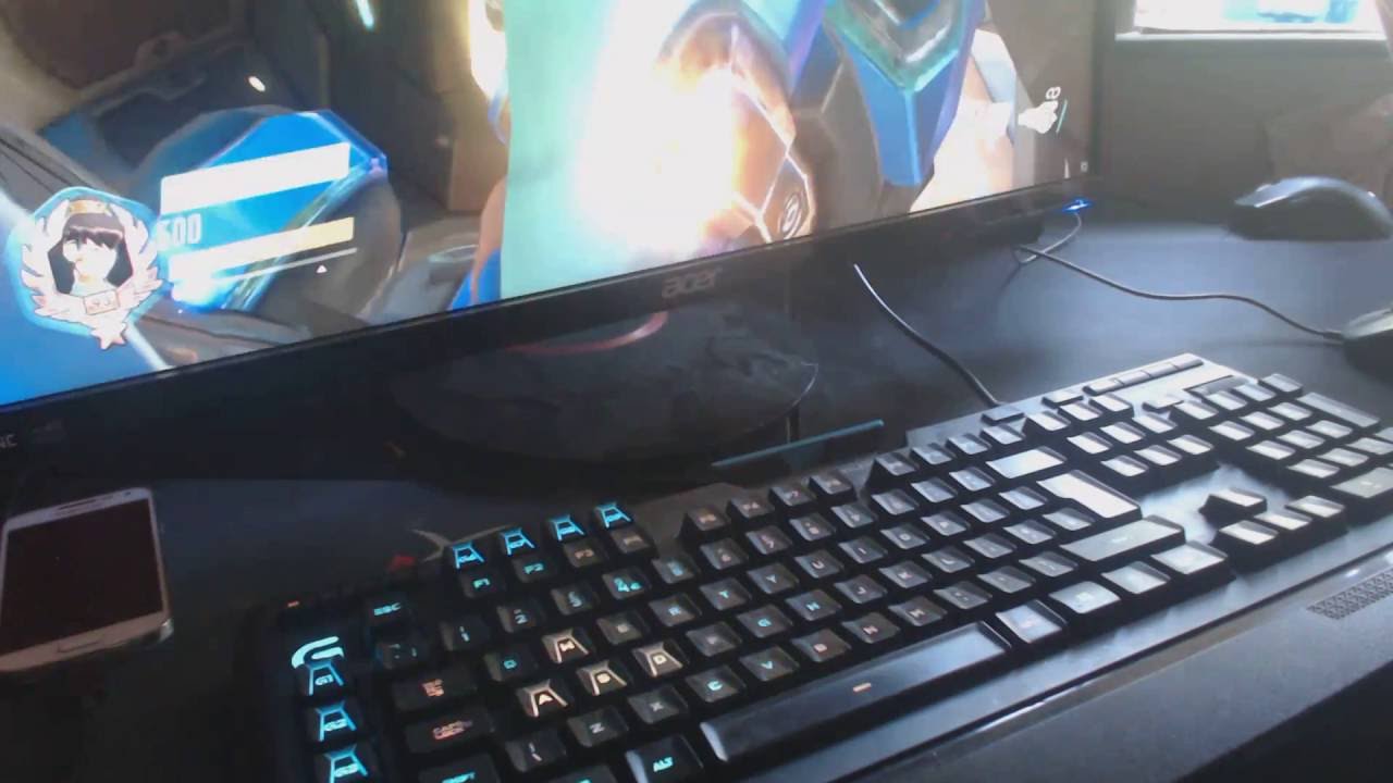 Logitech G910 with Razer Blackwidow Overwatch Edition scripts. - YouTube