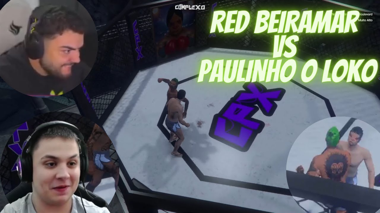 PAULINHO O LOKO VS RED BEIRAMAR NO RINGUE - YouTube