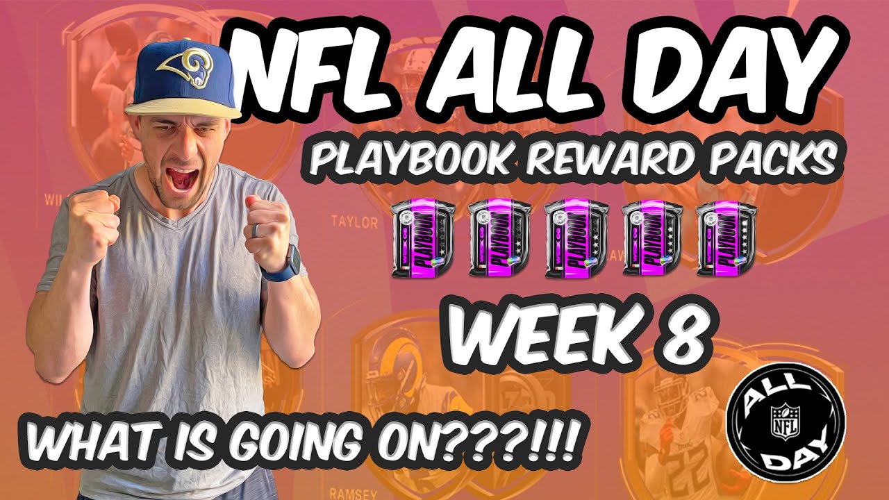 NFL ALL DAY - All 5 Playbook Reward NFT Pack Reveals for Week 8! - YouTube