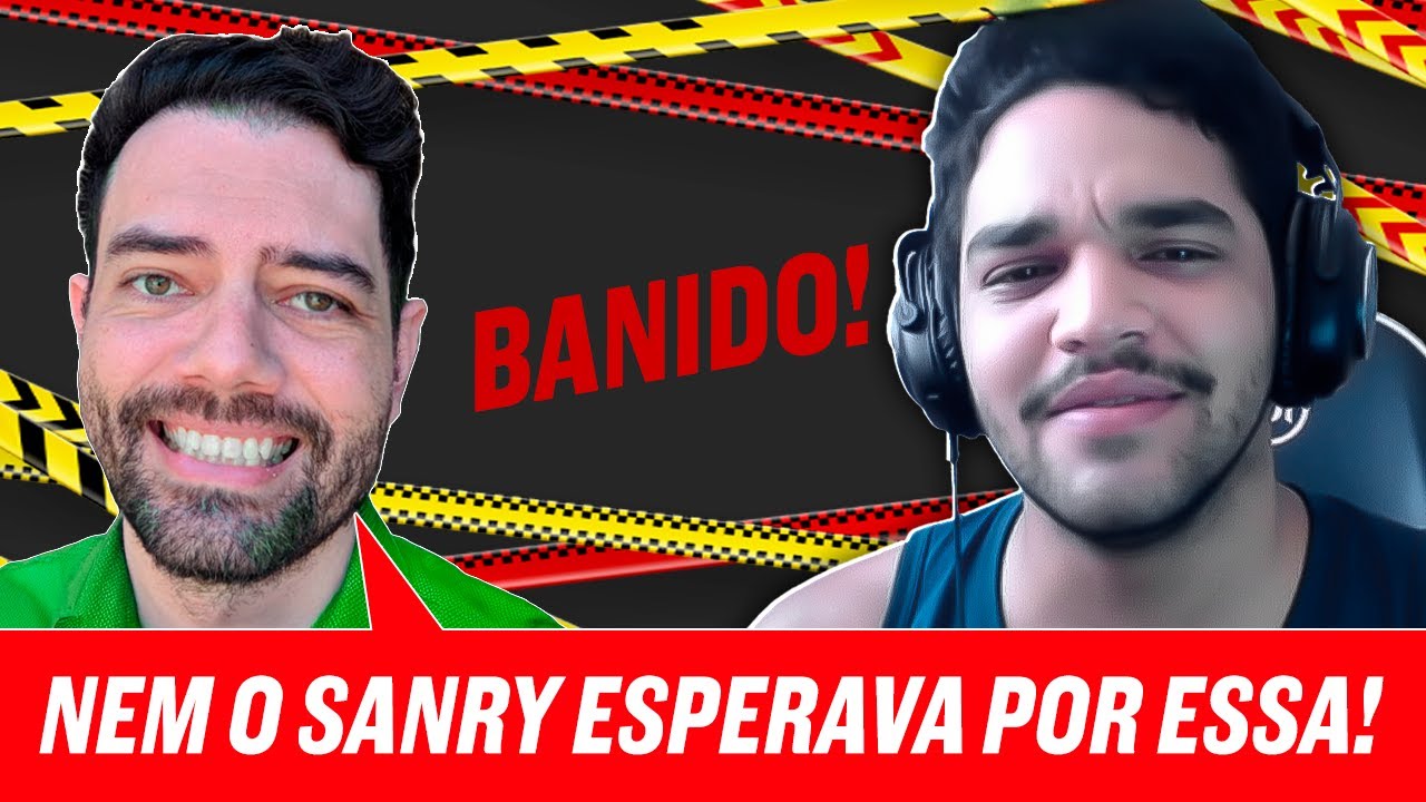QUASE que o SANRY perde a conta na TWITCH! Será? React - YouTube