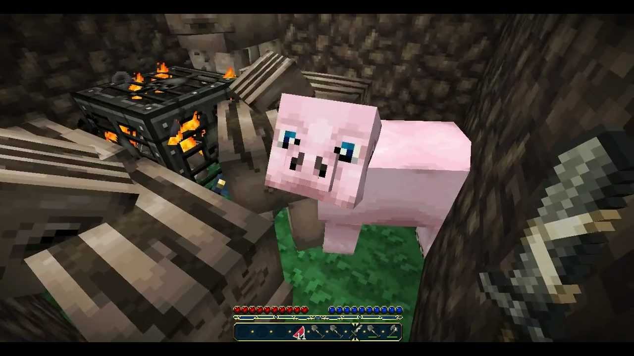 Minecraft-4 Chunk Survival Episode 3 part 1 "Piglets and Tresures ...