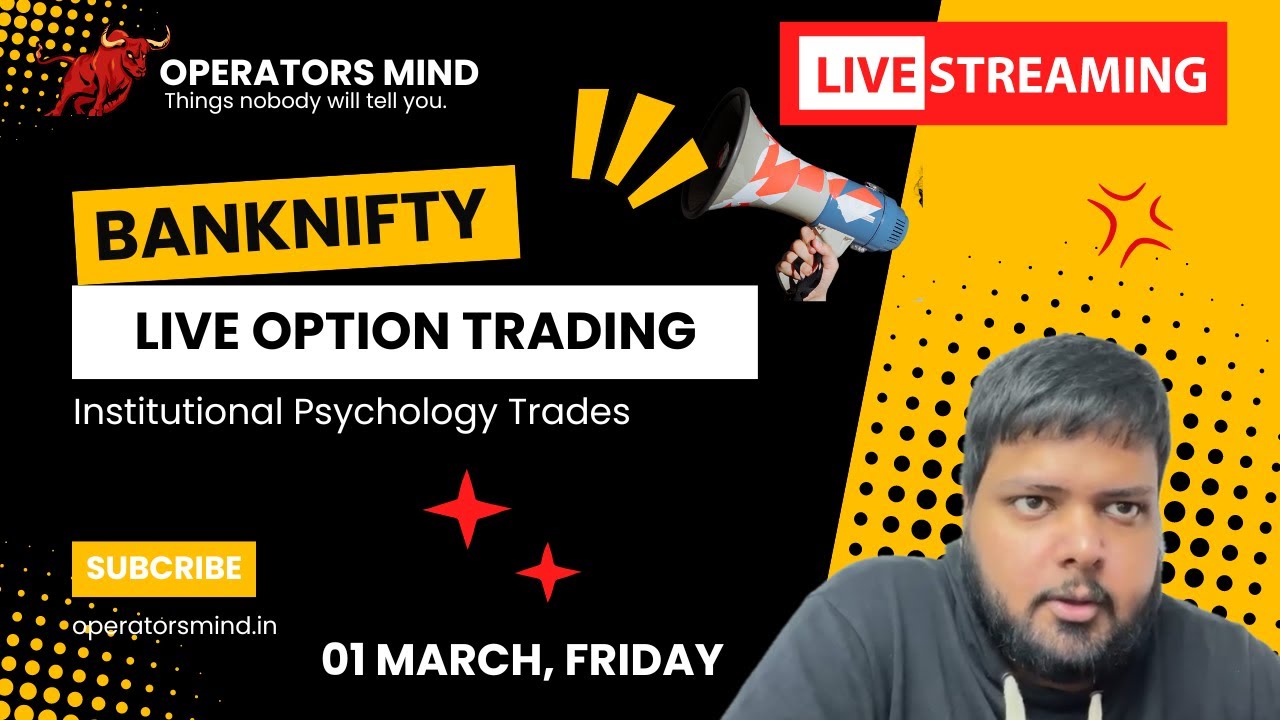 Live trading Banknifty and Nifty Options | Banknifty Prediction Live | Operators Mind - YouTube