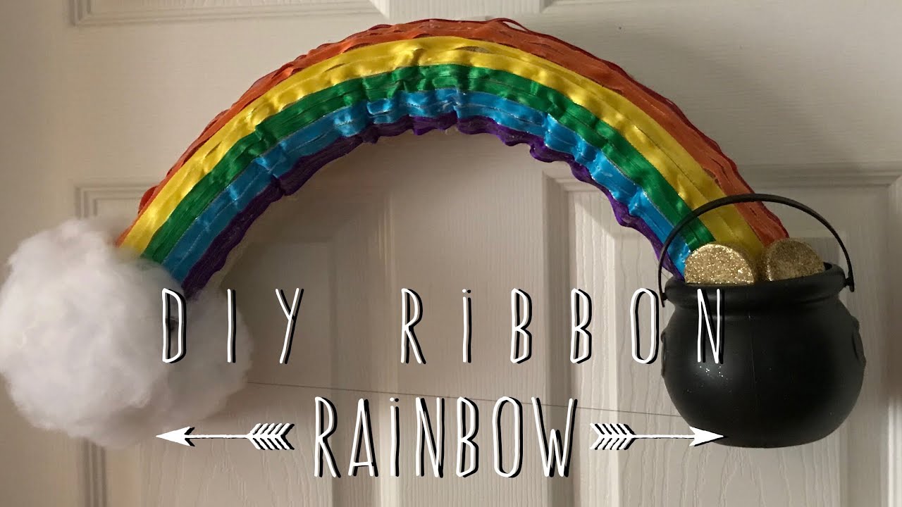 DIY Ribbon Rainbow - YouTube
