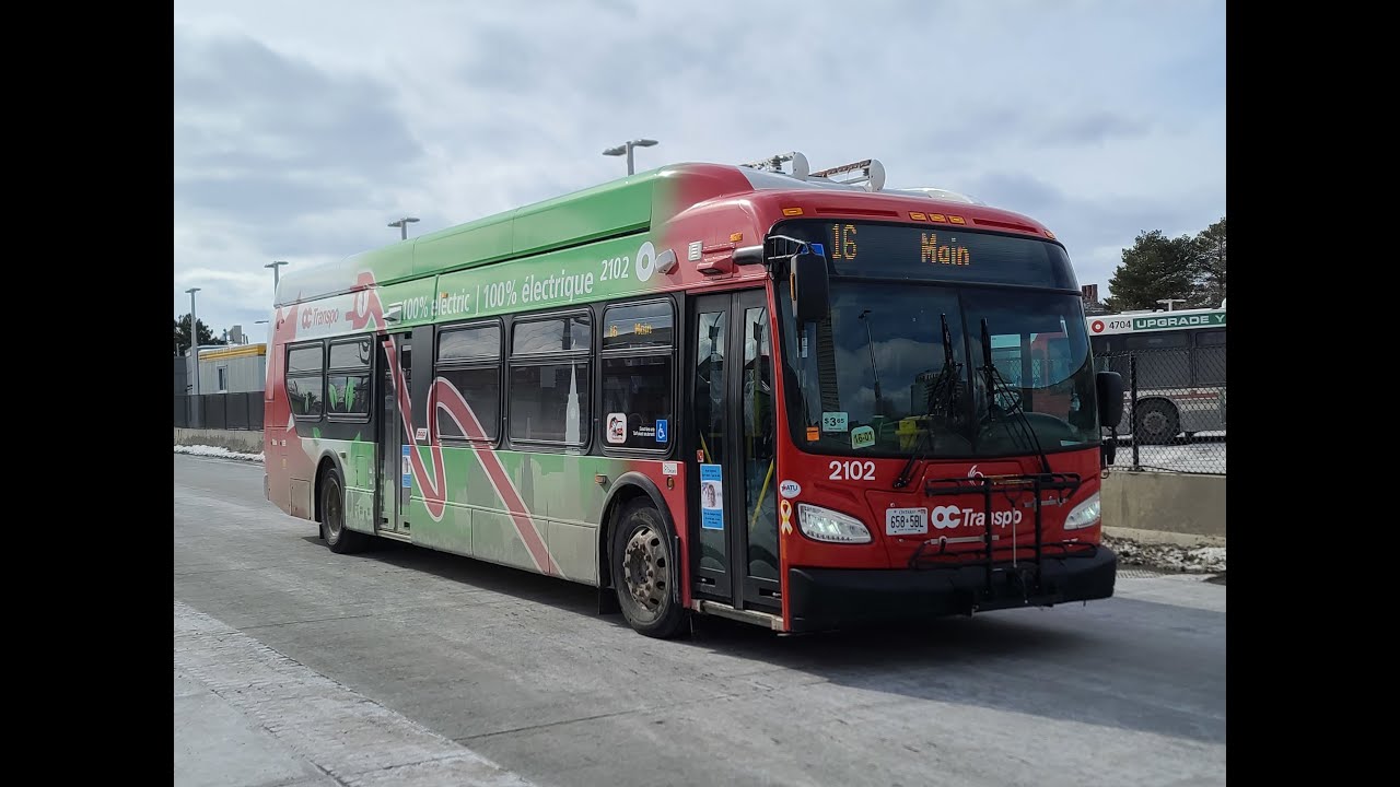 OC Transpo: New Flyer 'Xcelsior' XE40 2102 - YouTube
