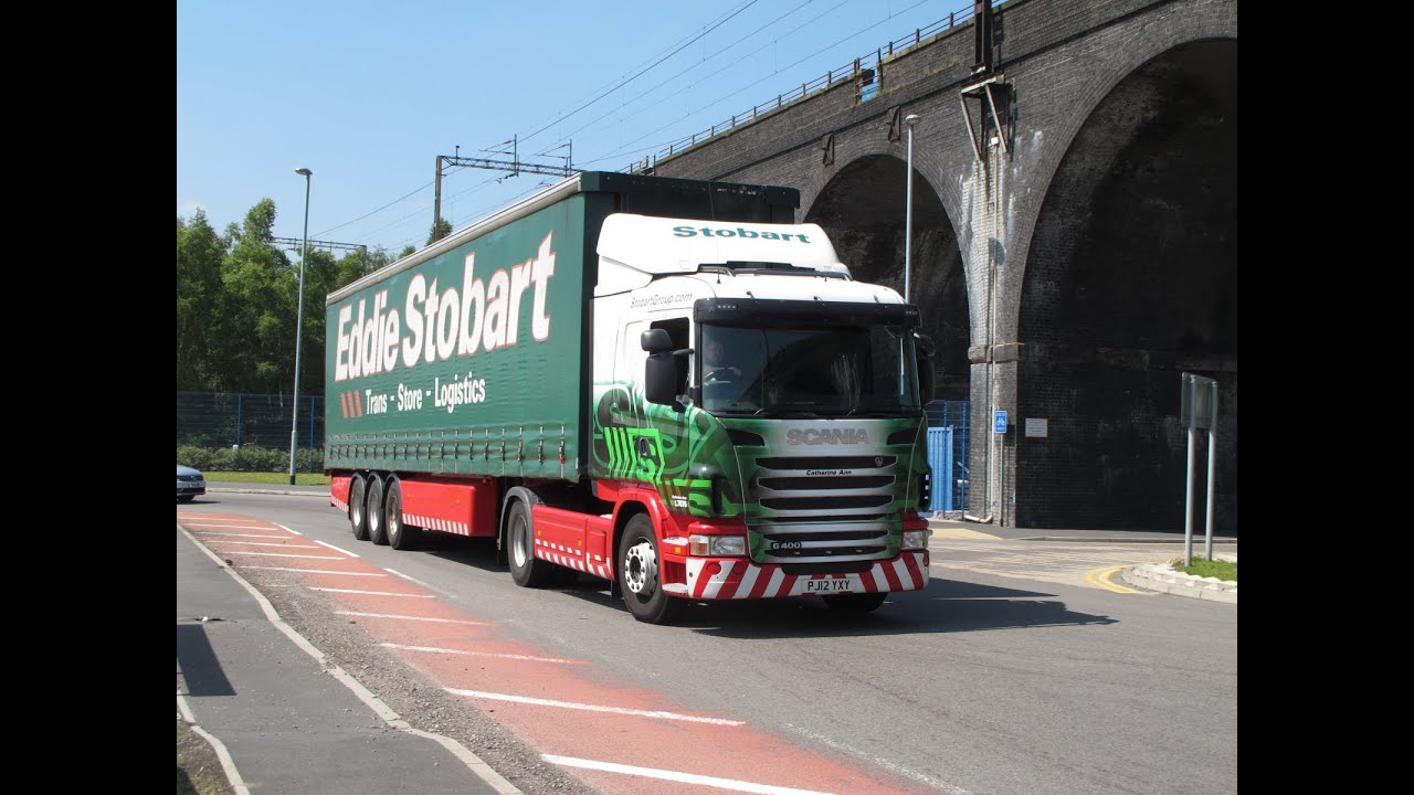 STOBART LORRIES AT WIDNES PORT JUNE 2013 - YouTube