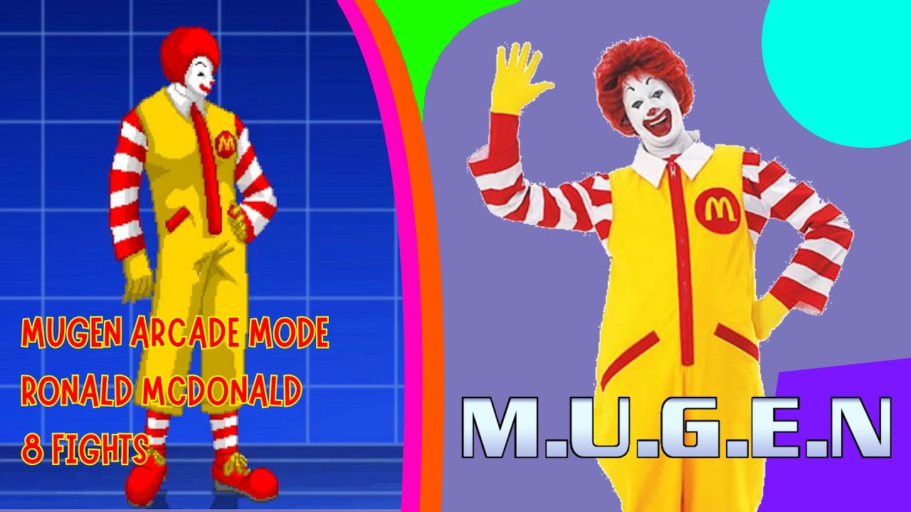 MUGEN - Ronald McDonald Arcade Run (8 Fights) - YouTube