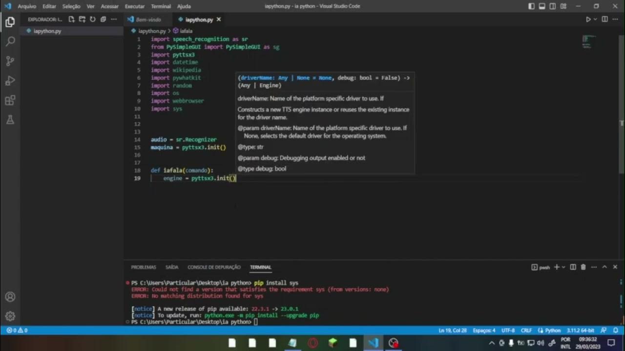 Como fazer uma IA em Python!!! - YouTube
