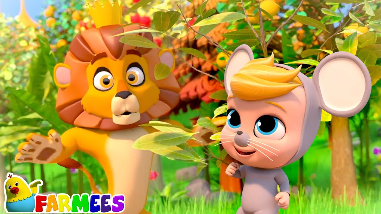 The Lion and the Mouse | Kindergarten Tales & Nursery Rhymes | Kids ...