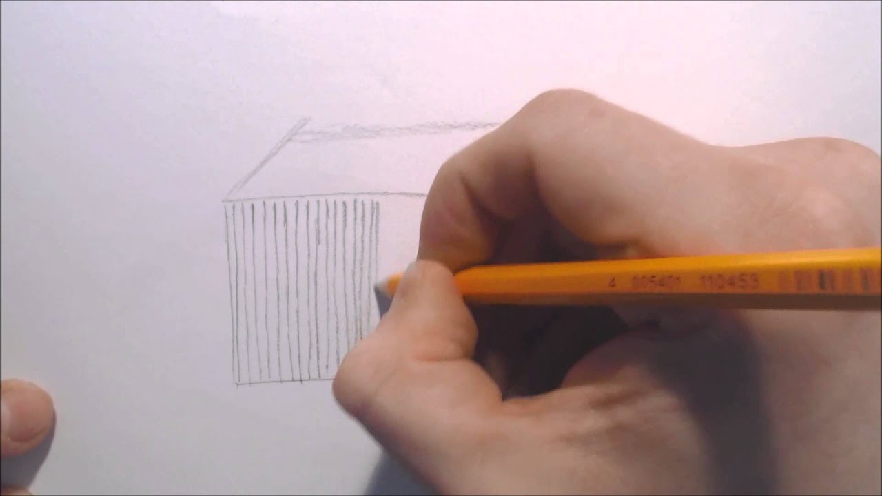 Hatching a cube and a sphere - YouTube