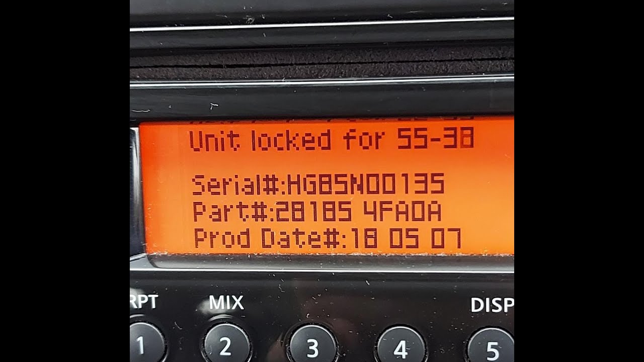 Comment obtenir le code radio nissan daewoo/Come ottenere il codice ...