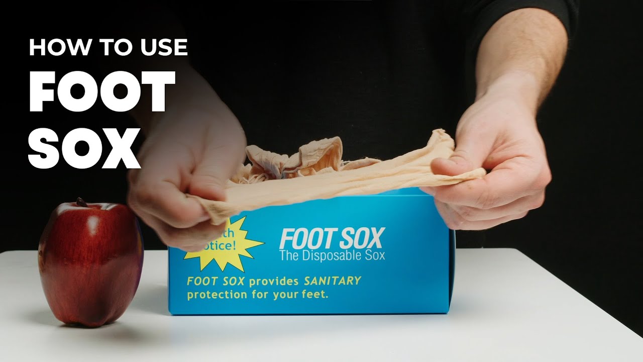 Disposable Try on Socks Beige Slip on socks || TRY Foot Sox ...