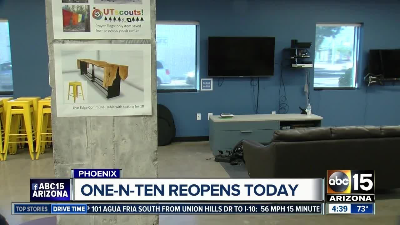 One.n.ten youth center reopens in Phoenix after arson incident - YouTube