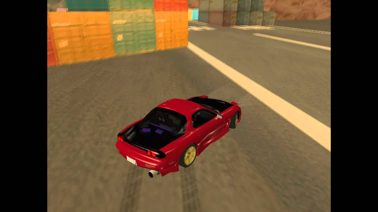 GTA SA: Rx7 attack Drift Factor map - YouTube