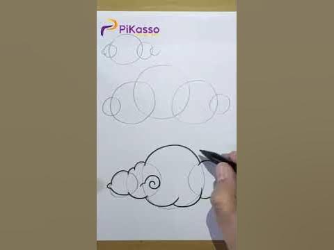 How to Draw a Clouds Easy in The Right Way - YouTube