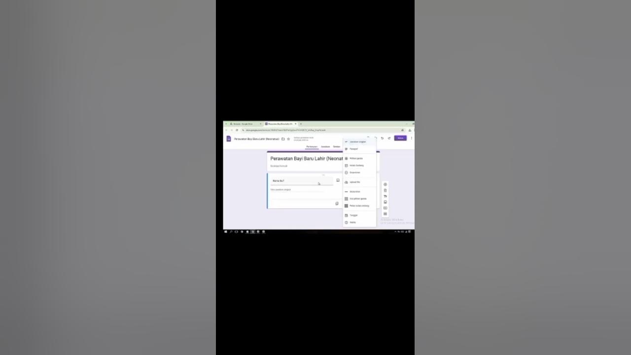 Tutorial Membuat Google form - YouTube