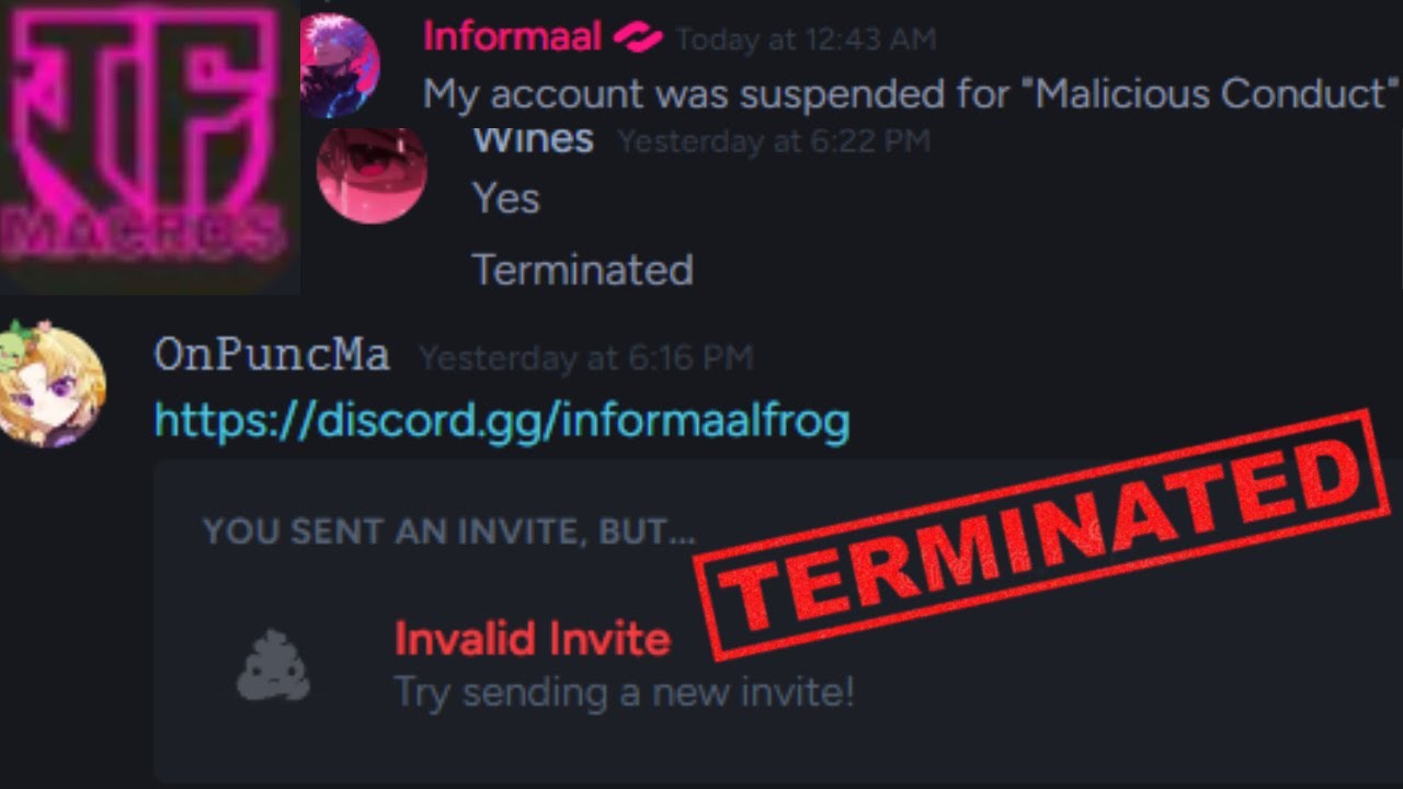 INFORMAALFROG MACRO SERVER TERMINATED?! (HERE'S WHY!) - YouTube