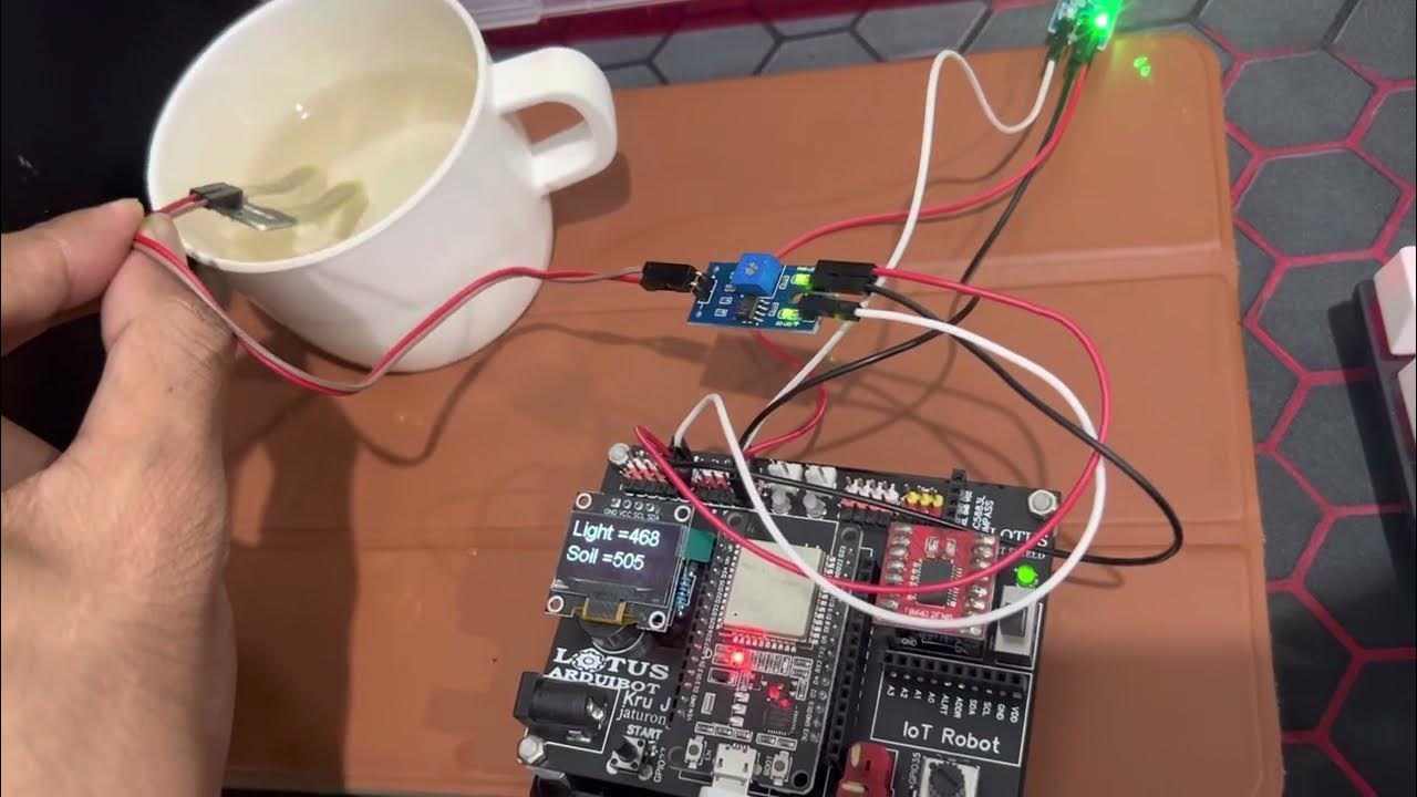 Analog soil sensor KB IDE - YouTube