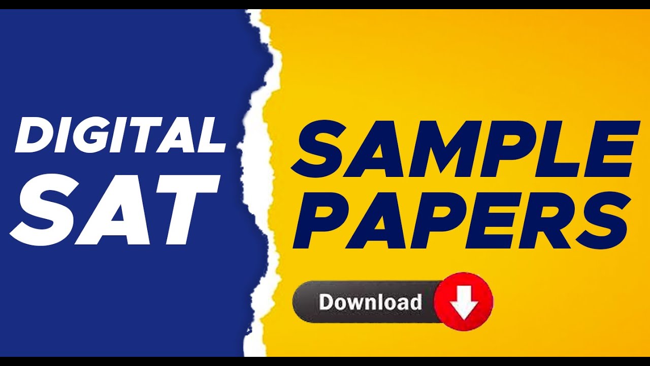 Digital SAT Sample Papers Download - How? - YouTube
