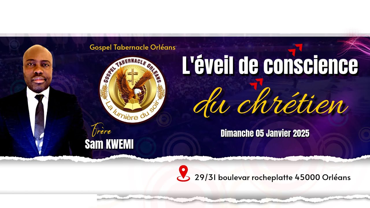 L'éveil de conscience du chretien | 05/01/2025 | Frère Sam Kwemi - YouTube