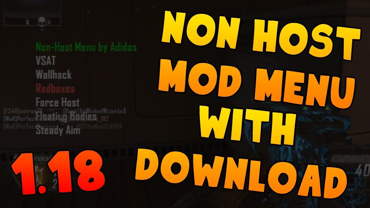 [1.18] Non Host BO2 Mod Menu + DOWNLOAD - YouTube