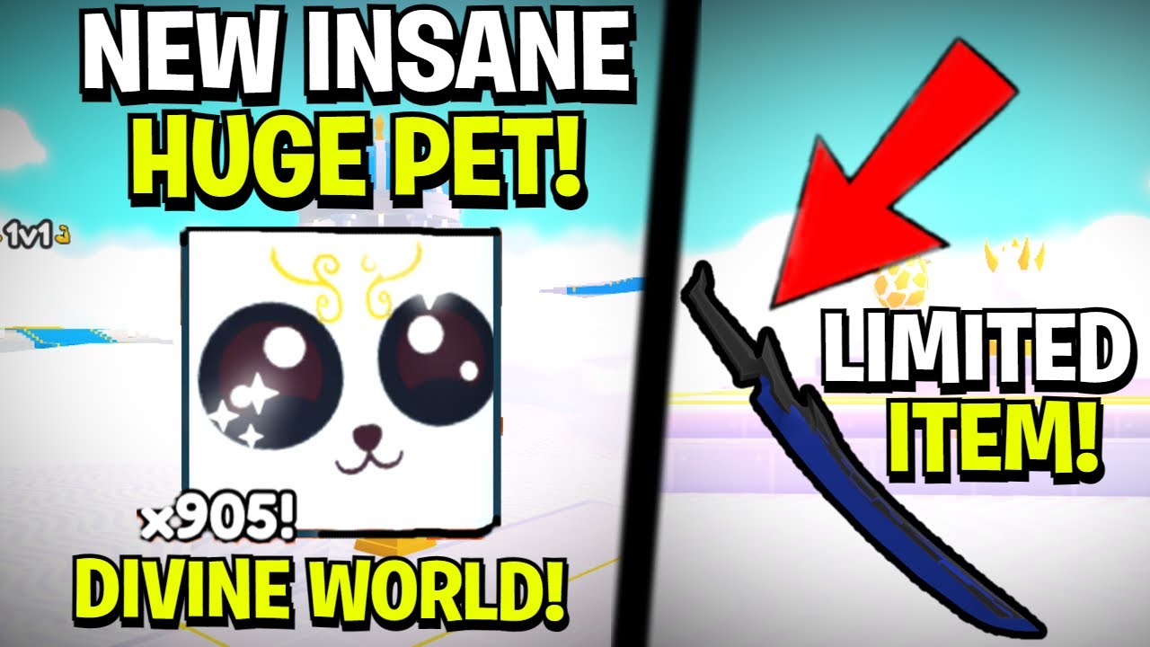 I Got New HUGE PET and Unlocked The DIVINE World! | Roblox Push ...